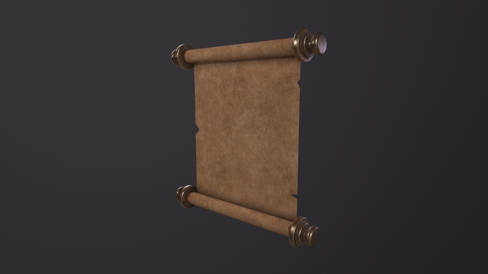 3D model Old Paper Scroll 3D Model VR / AR / low-poly | CGTrader