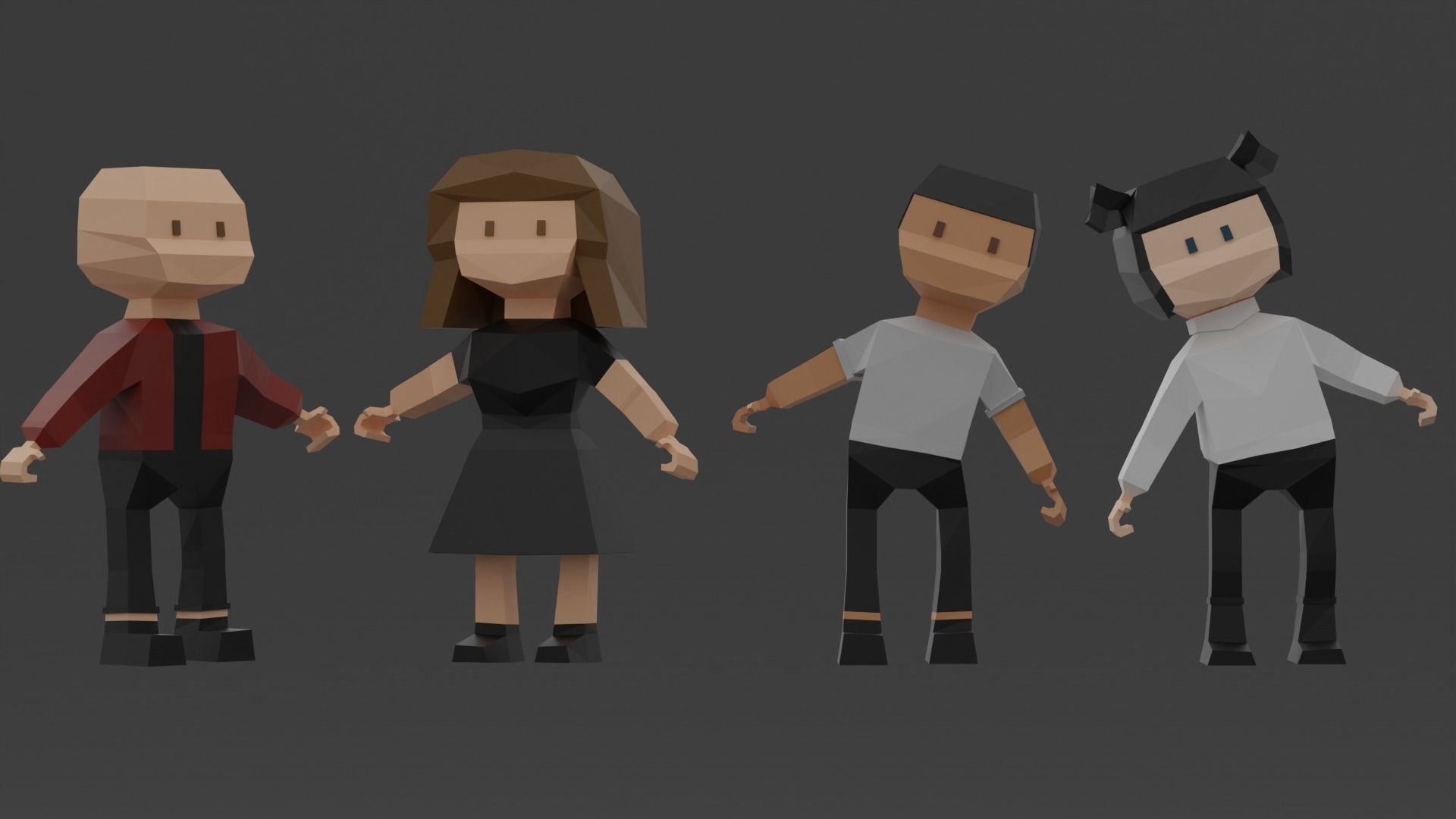 3D model characters VR / AR / low-poly | CGTrader