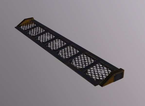 3D model Crane Ramp Shutter VR / AR / low-poly | CGTrader