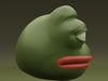 3D model Pepe the Frog Realistic and Cell Shaded - Eye Rig and Shape ...