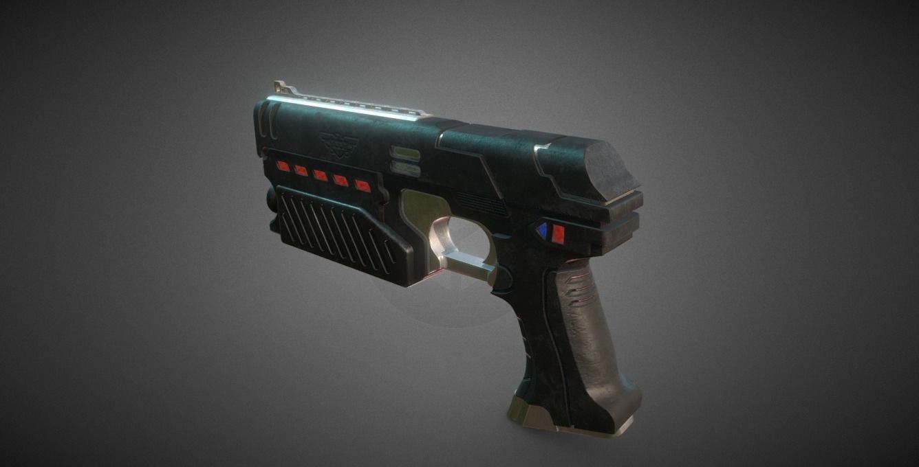 3D model Gun Dredd VR / AR / low-poly | CGTrader