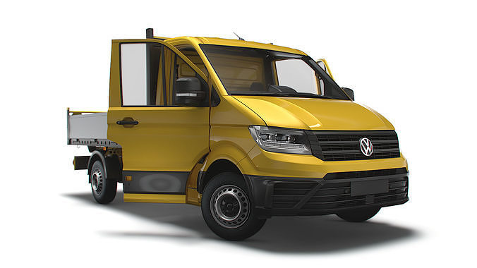 VW Crafter Single Cab Tipper HQ Interior 2023 3D model | CGTrader