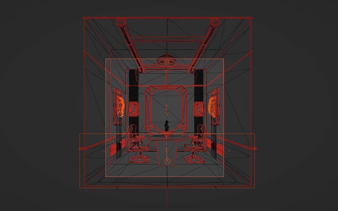 Futuristic Interrogation Room 3D model | CGTrader