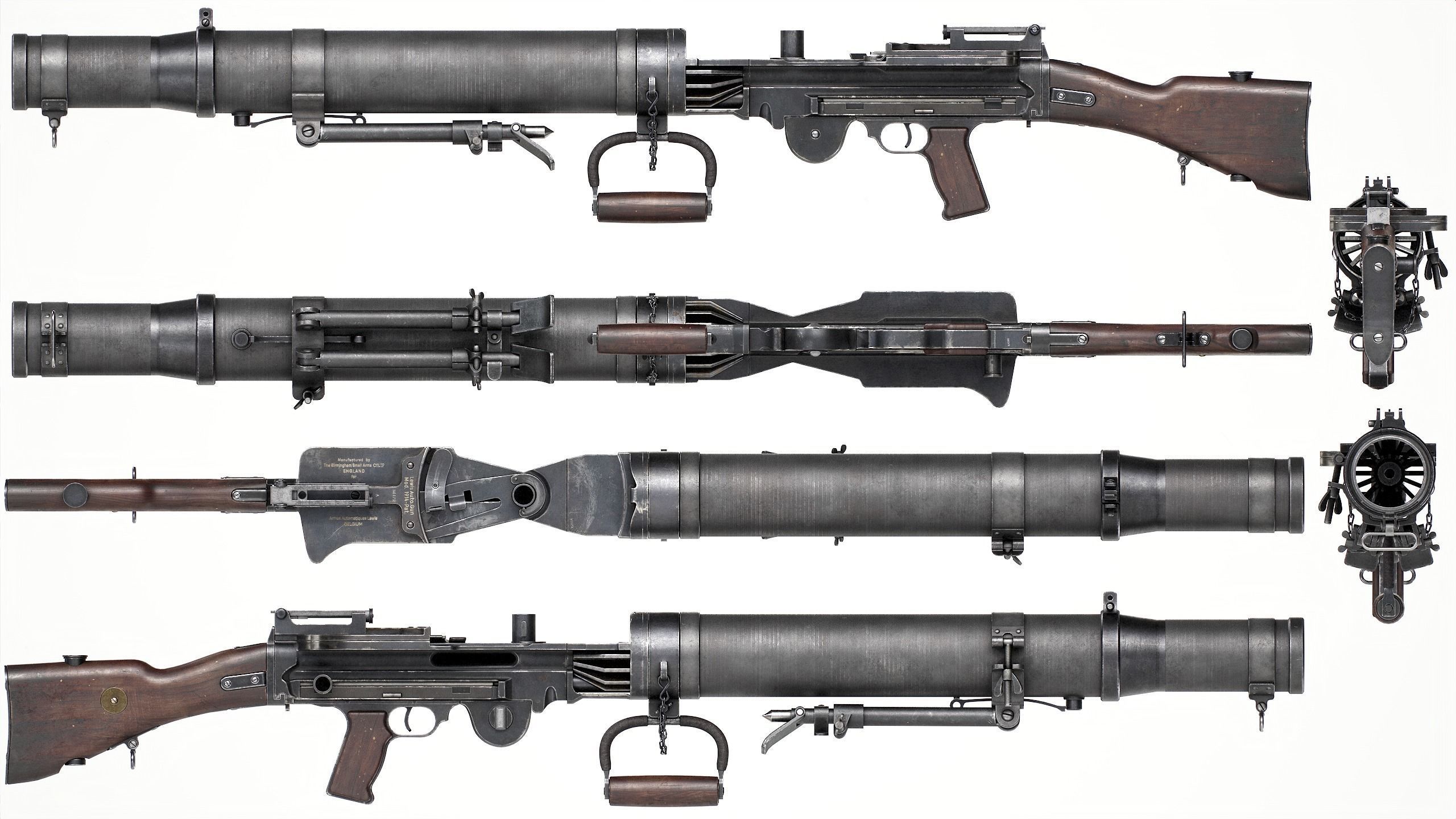 3D model PBR British Lewis Machine Gun VR / AR / low-poly | CGTrader