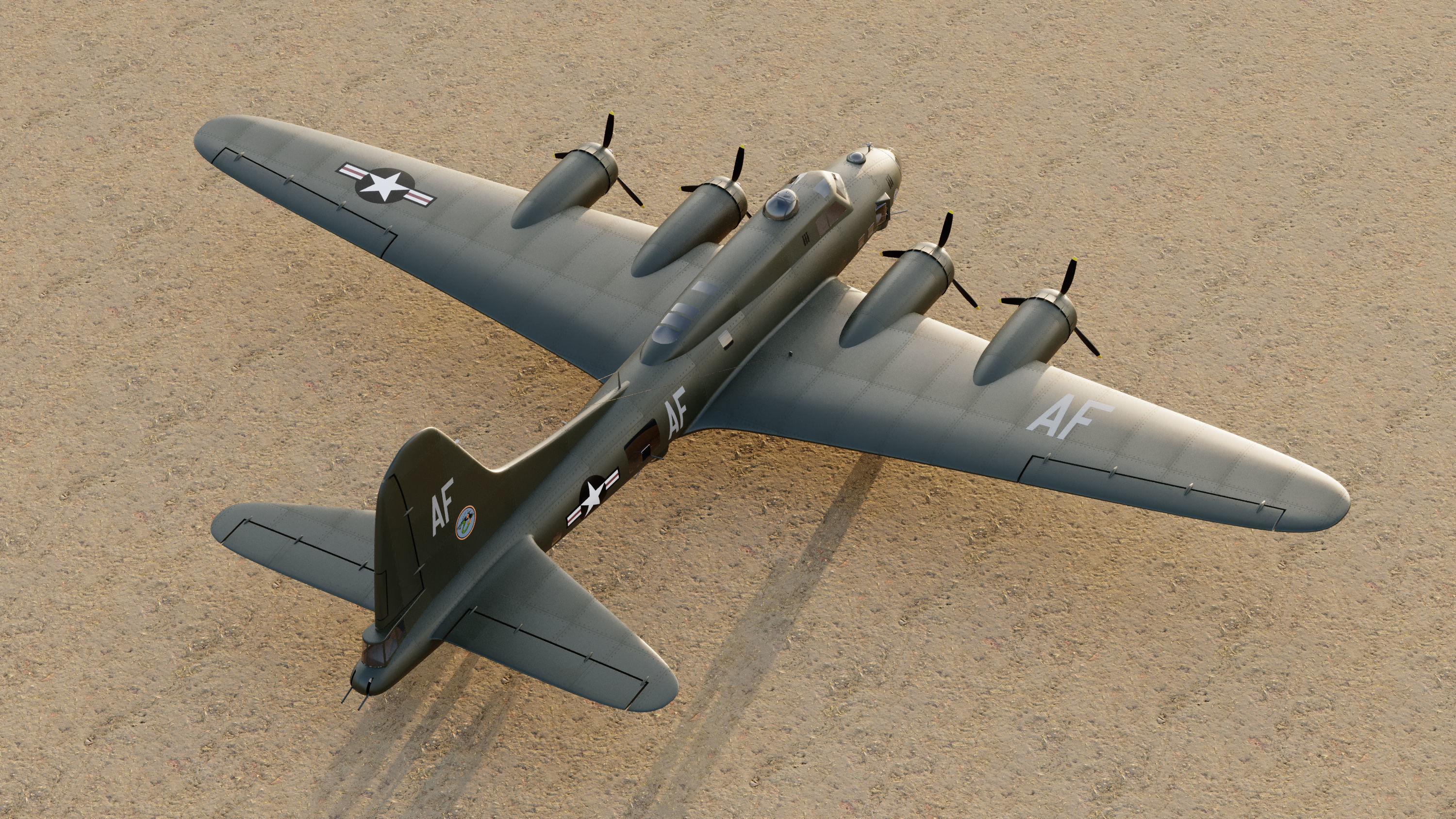 B-17 Flying Fortress 3D model | CGTrader
