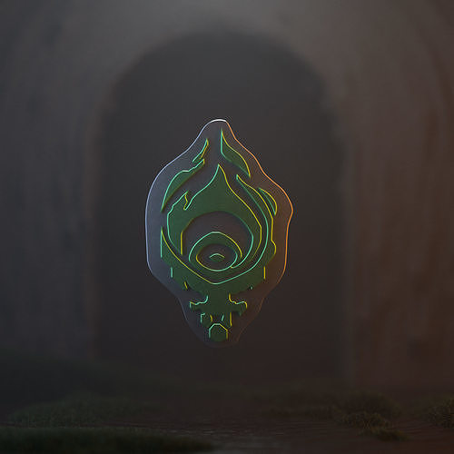 Shadow Isles Keychain Pendant 3D model 3D printable | CGTrader