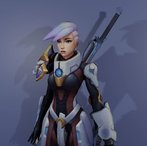 selina reven 3D model animated rigged | CGTrader