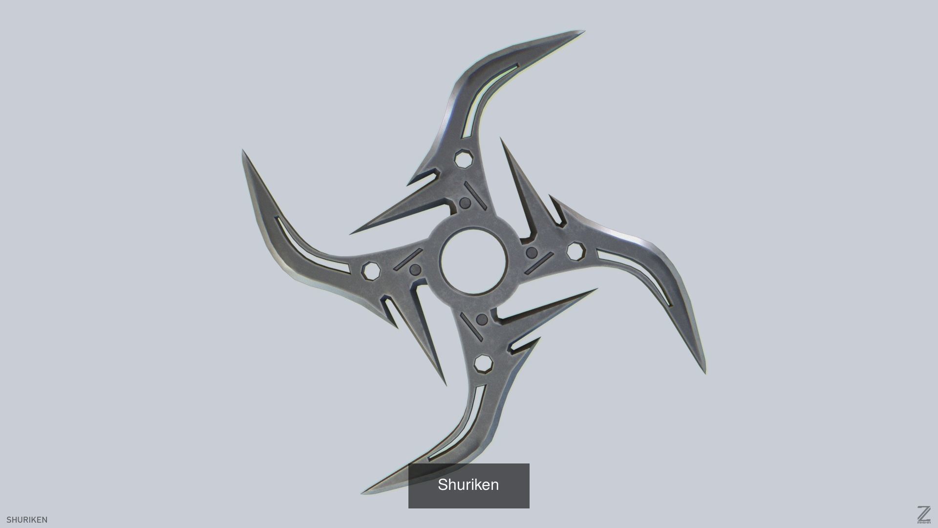Shuriken collection VR / AR / low-poly | CGTrader