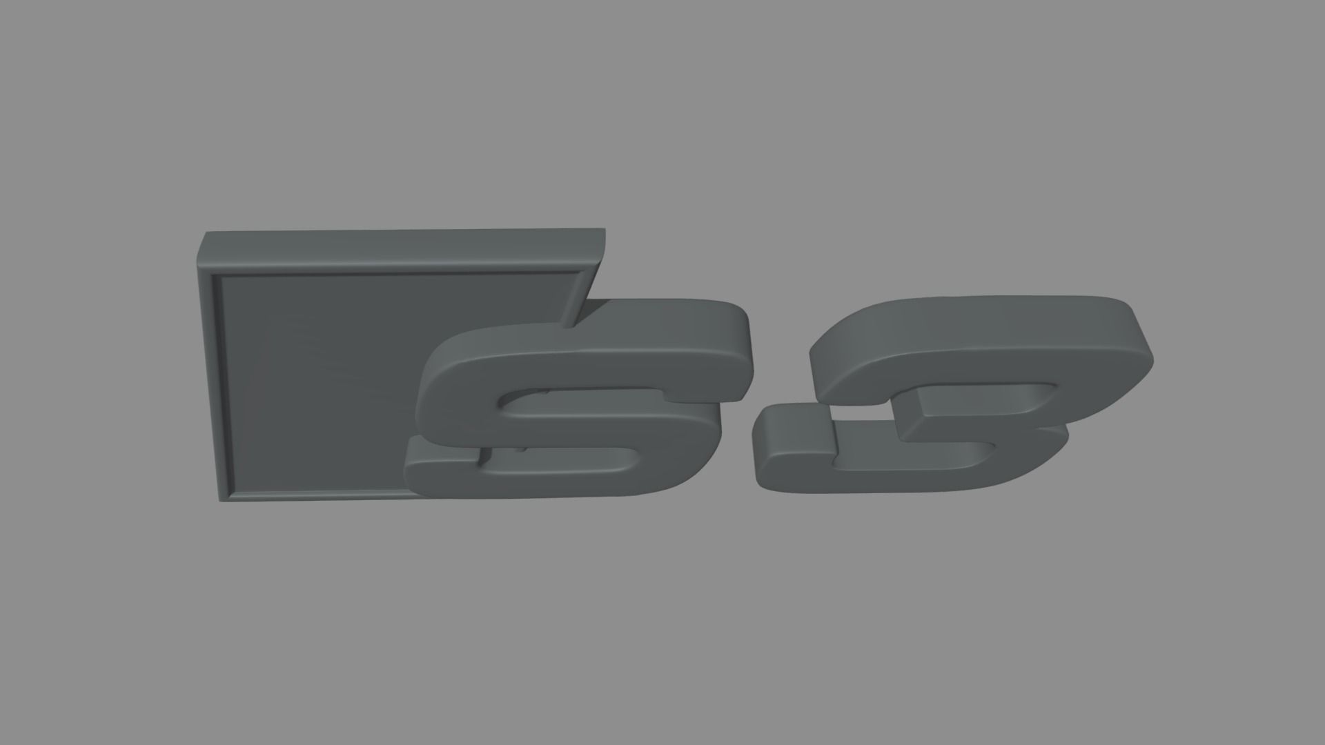 Logo Audi S3 3D model 3D printable | CGTrader
