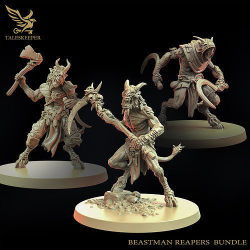 Beastman Reapers Bundle 3D model 3D printable | CGTrader
