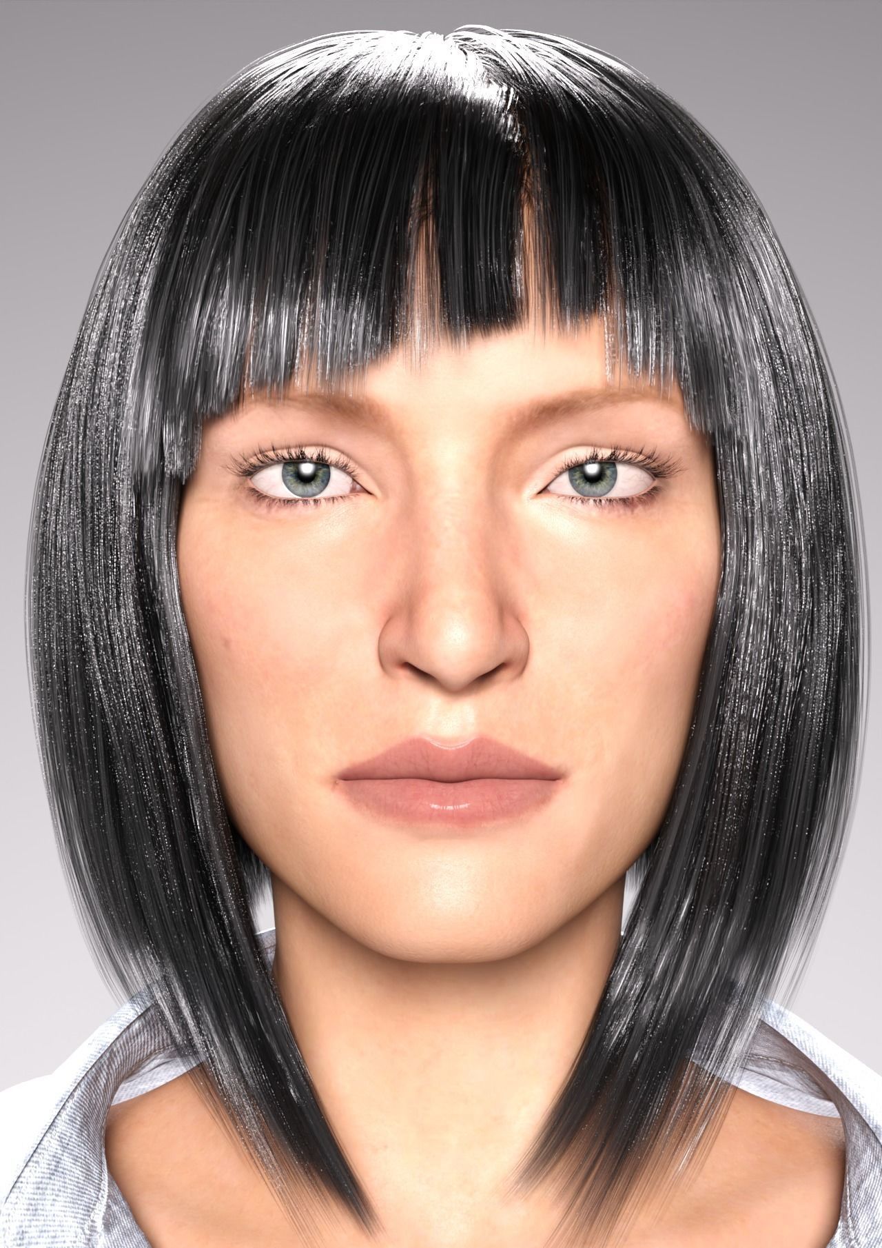 Uma Thurman HD for Genesis 8 Female 3D model rigged | CGTrader