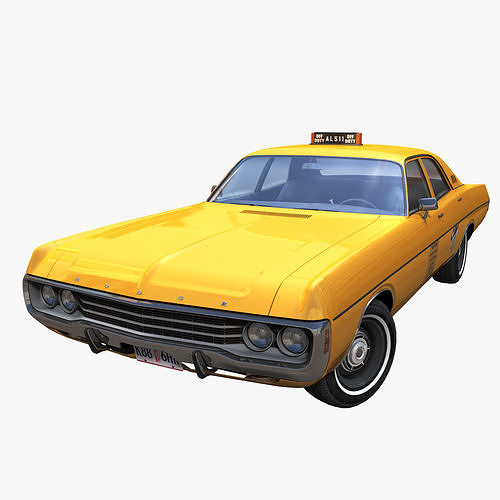 3D model Dodge Polara taxi VR / AR / low-poly | CGTrader