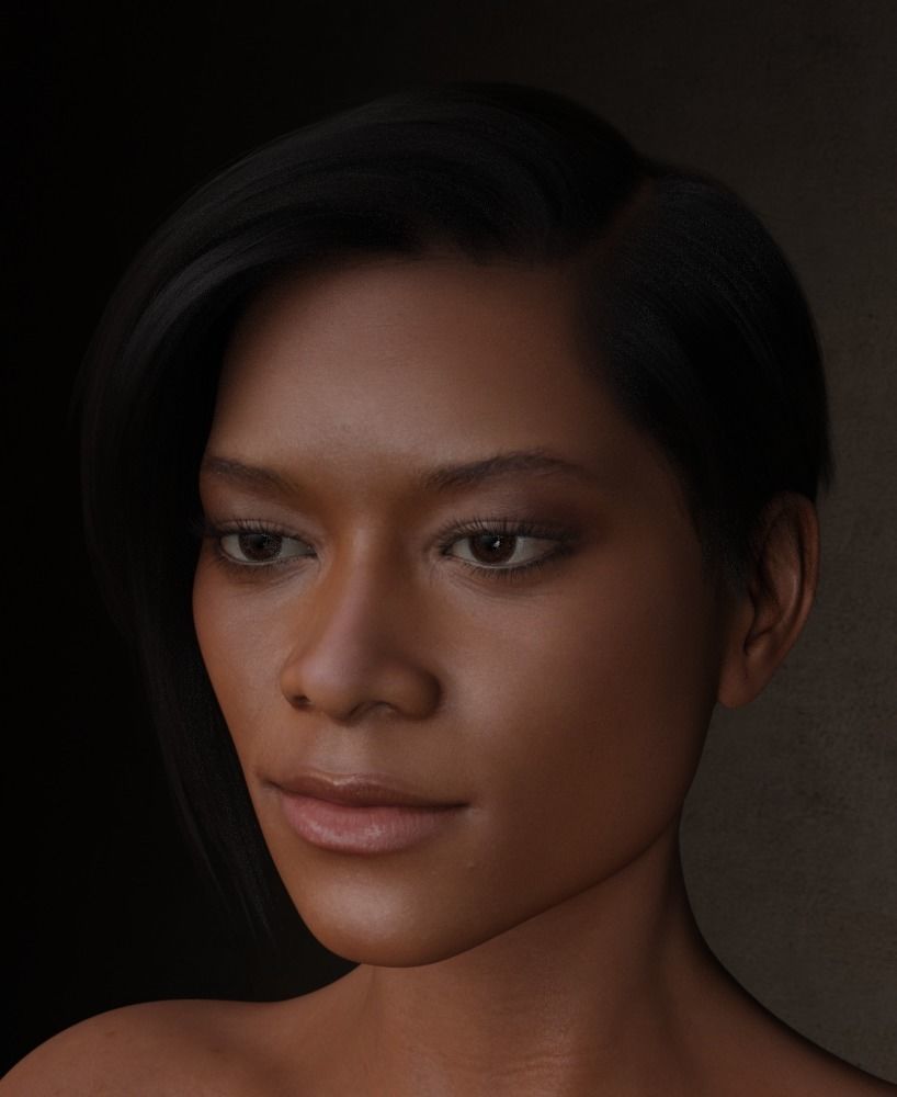 Letitia Wright for Genesis 8-1 Female 3D model rigged | CGTrader