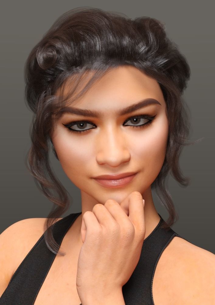 Zendaya for Genesis 8-1 Female 3D model rigged | CGTrader