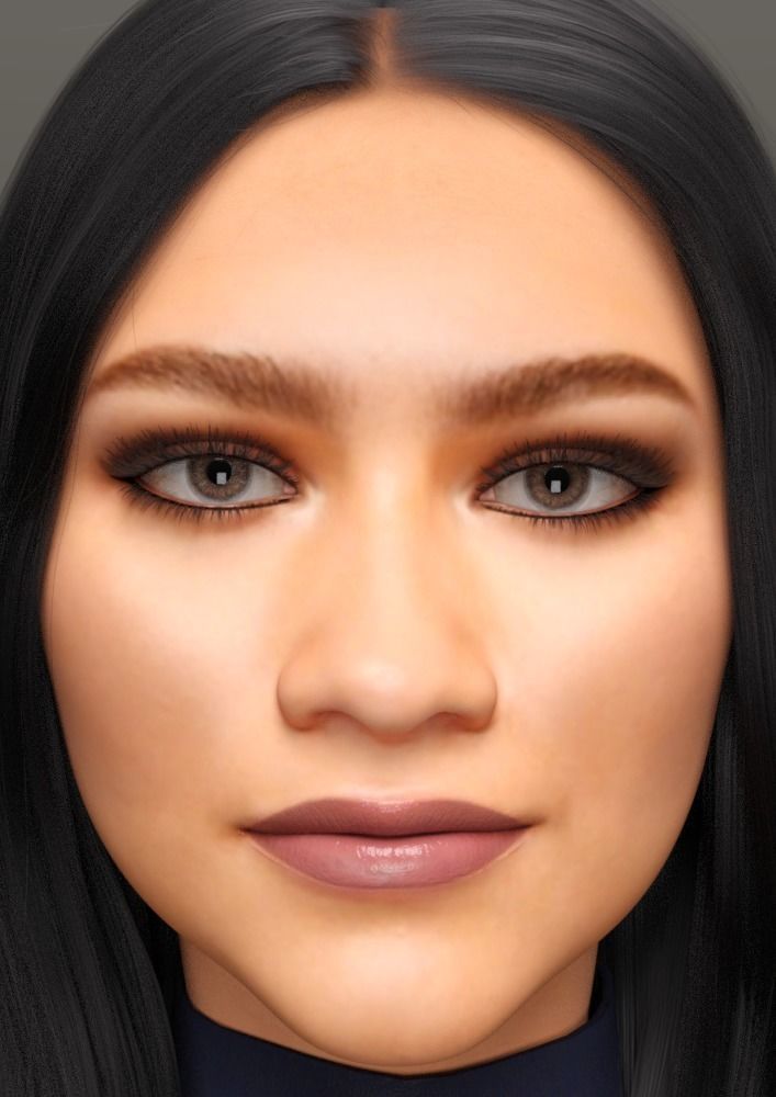 Zendaya for Genesis 8-1 Female 3D model rigged | CGTrader