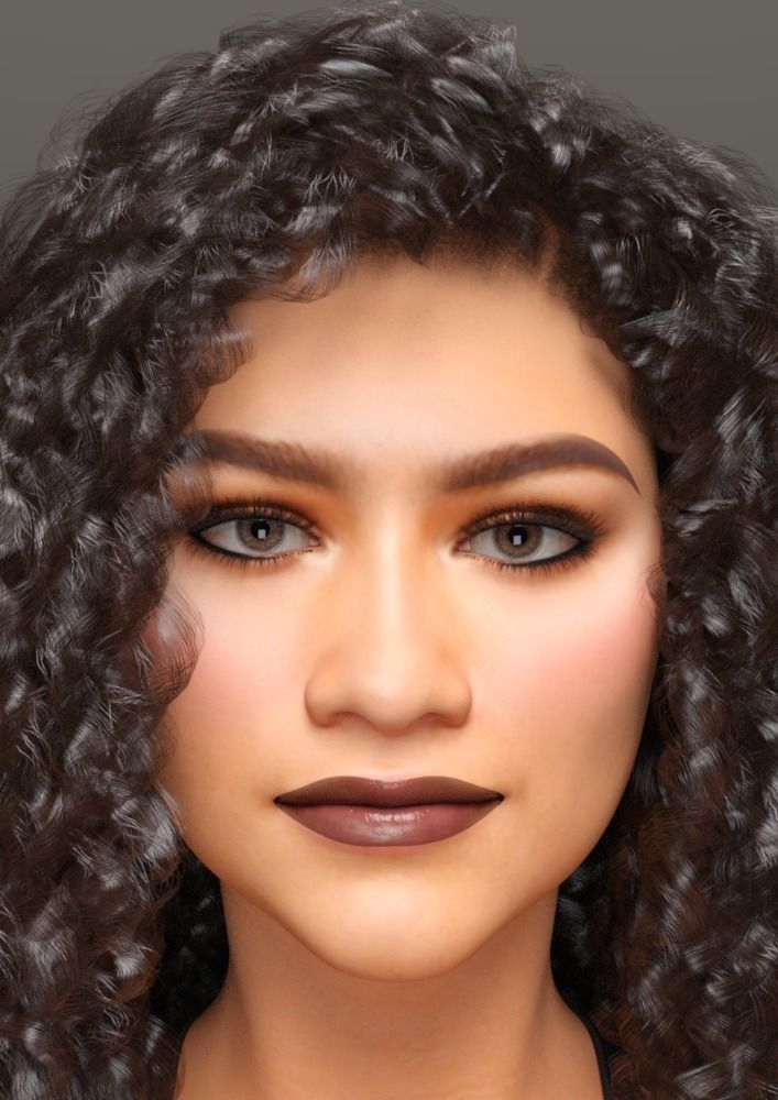 Zendaya for Genesis 8-1 Female 3D model rigged | CGTrader