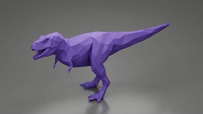 3D model T-Rex 2 lowpoly 3D Print VR / AR / low-poly | CGTrader