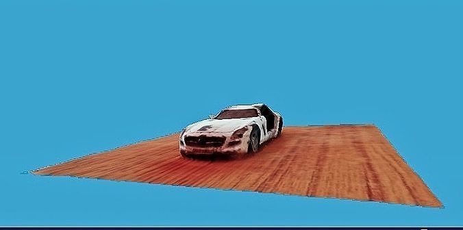 3D model Damaged mercedes car VR / AR / low-poly | CGTrader