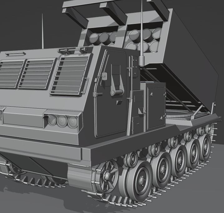 3D model M270 MLRS Military Truck 3d Model VR / AR / low-poly | CGTrader