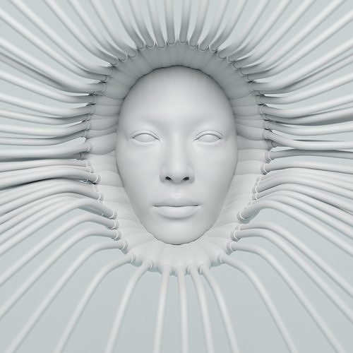 Floating Android Face 3D model | CGTrader