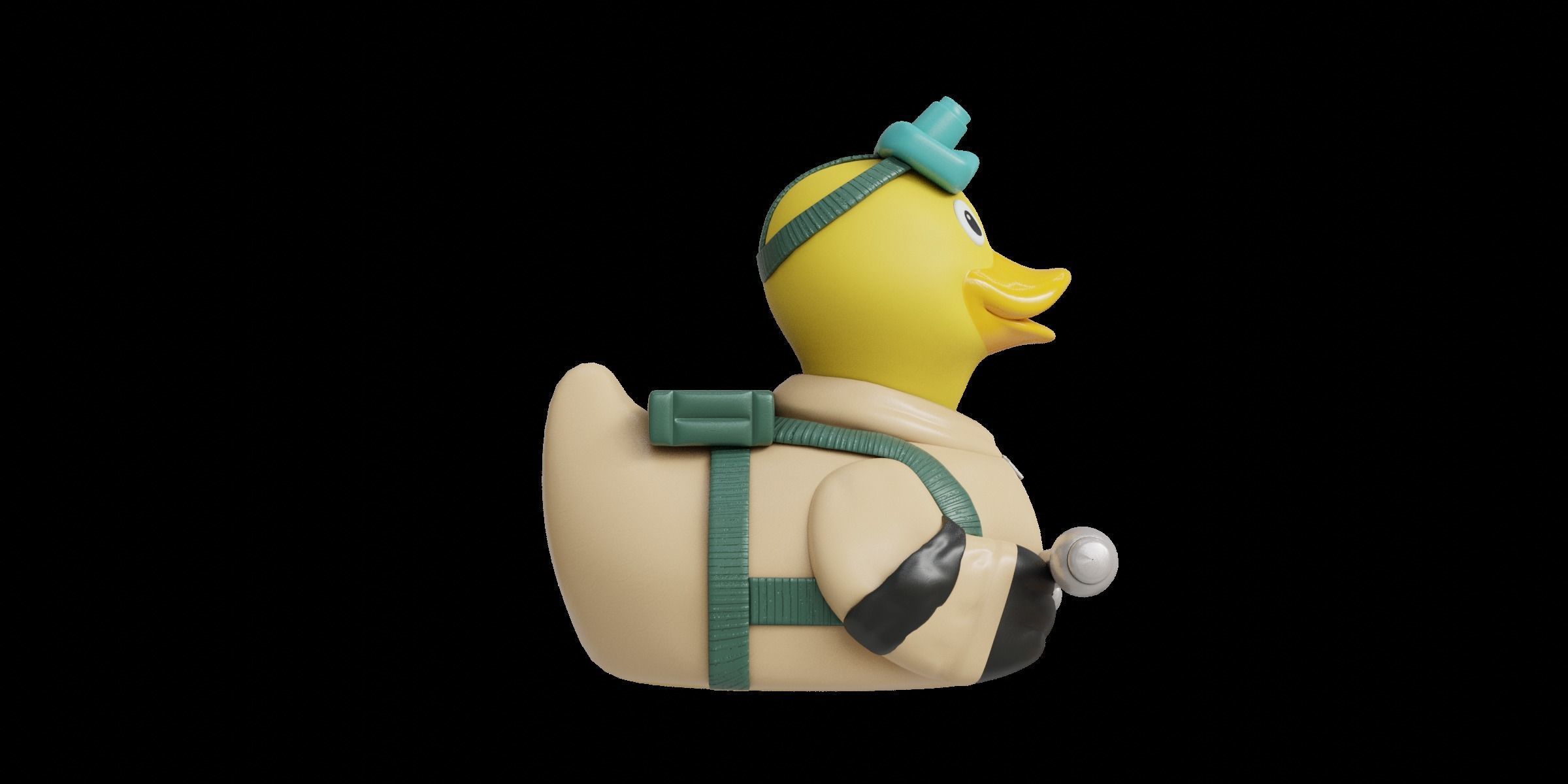 Cute Army Duck Toy 3D model | CGTrader