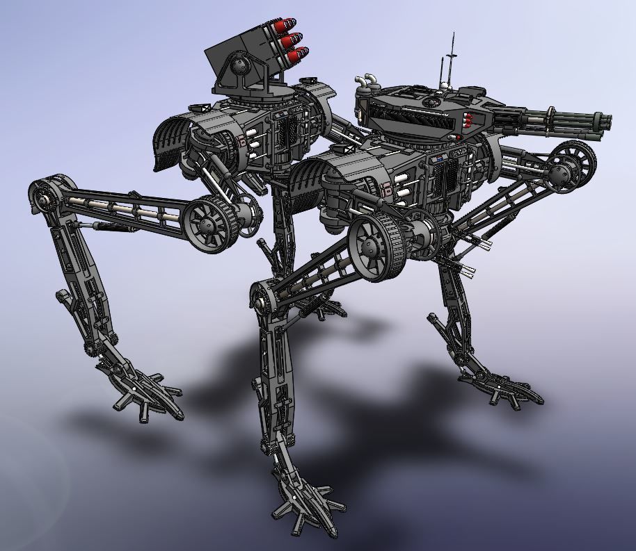 Robots All Terrain AT-ST5 3D model | CGTrader