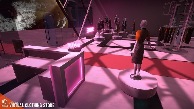 3D model Virtual Clothing Store - Metaverse VR / AR / low-poly | CGTrader