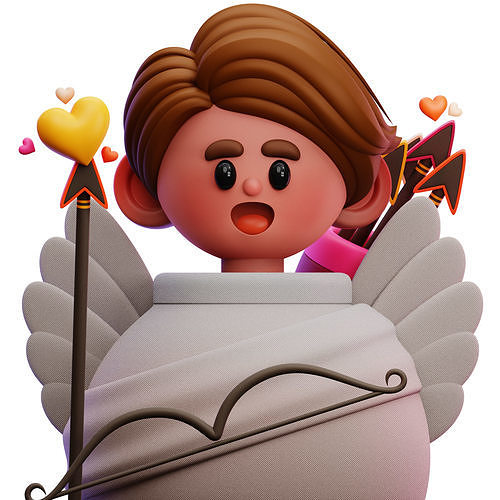 3D model Cupid 3D Icon VR / AR / low-poly | CGTrader