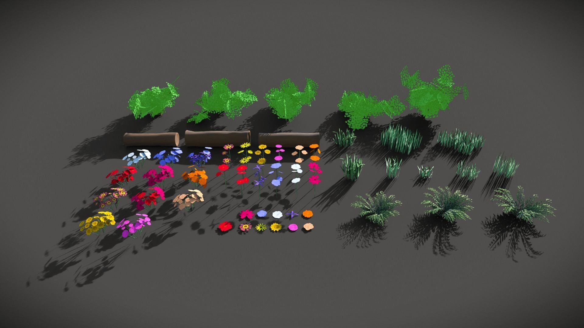 3D model Stylized Foliage Pack - Perfect for Game Environments VR / AR ...