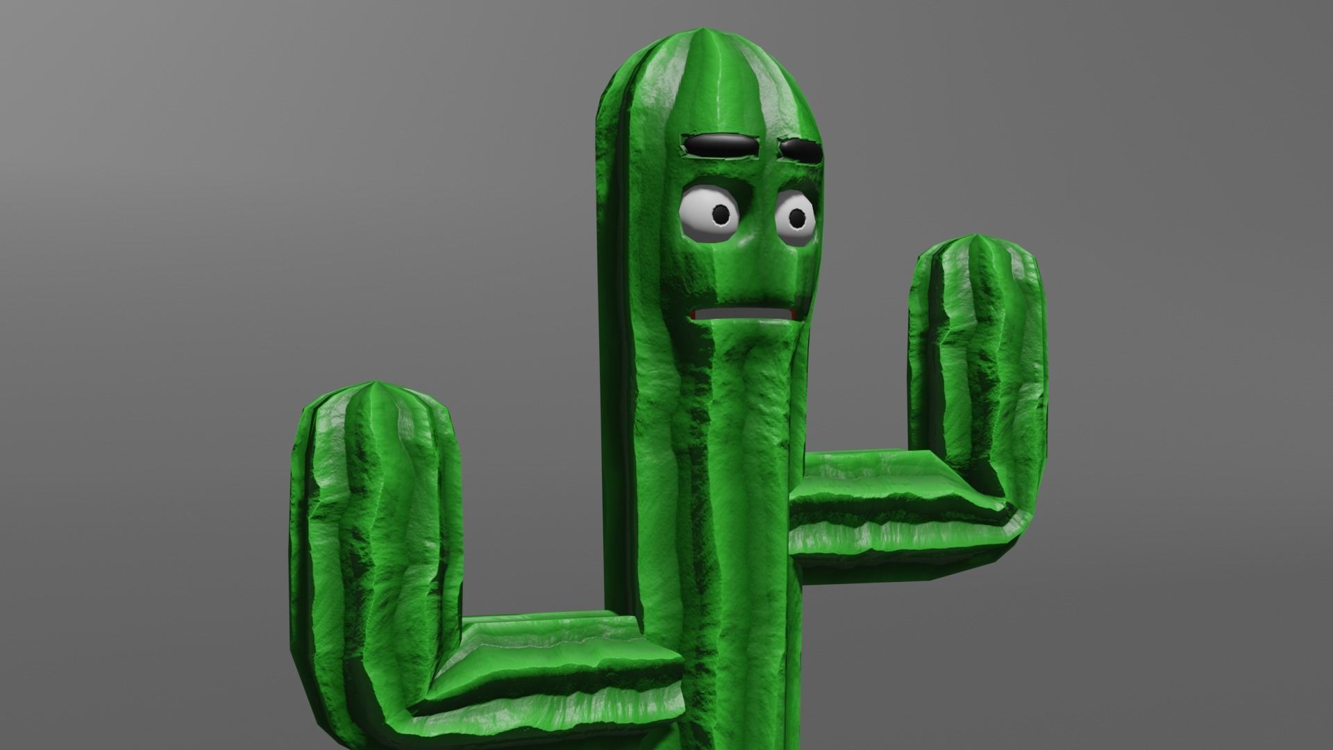 3D model 3D Cactus character VR / AR / low-poly | CGTrader