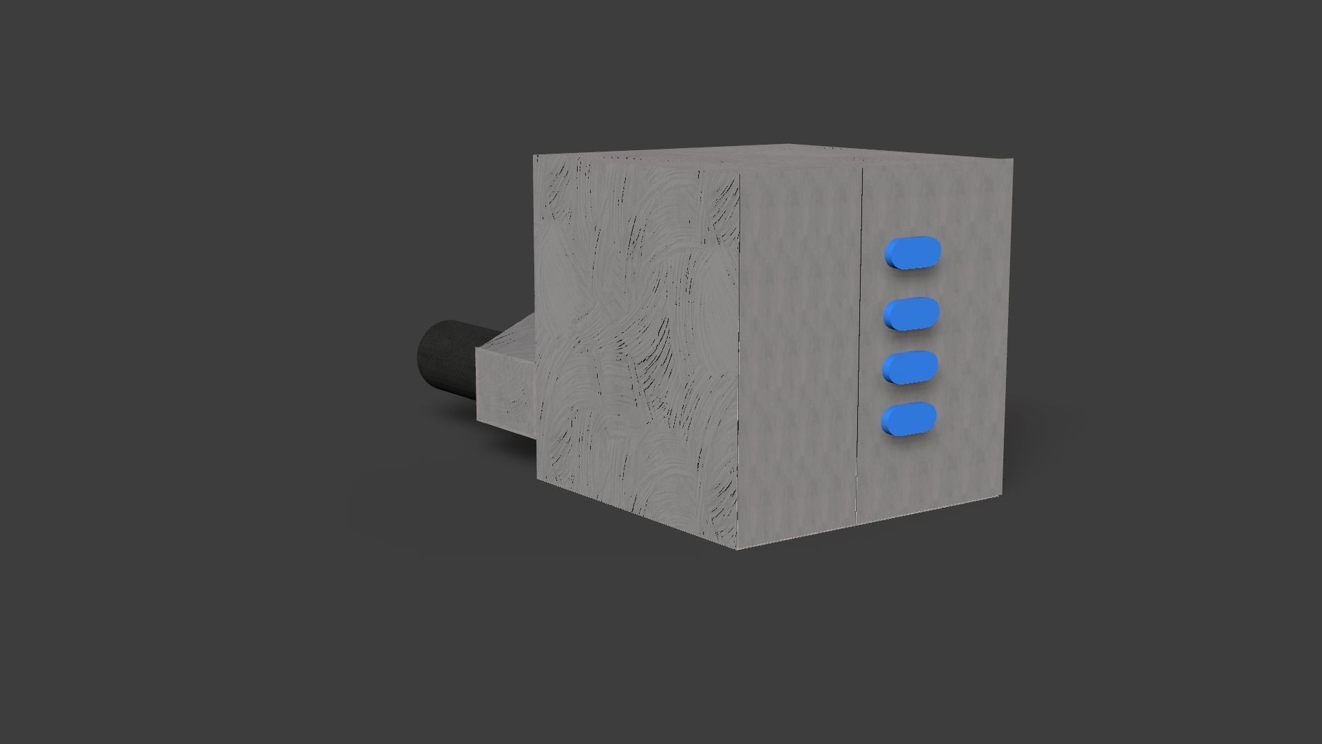 3D model Futuristic Charger 4x usb-c VR / AR / low-poly | CGTrader