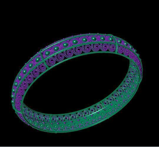 Bracelet 3D model 3D printable | CGTrader
