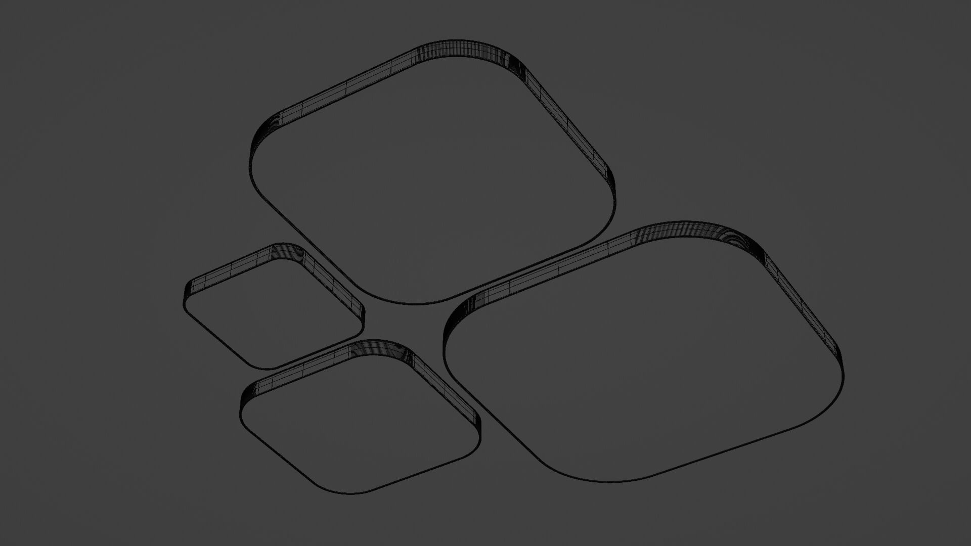 Multishape Square-C 3D model | CGTrader