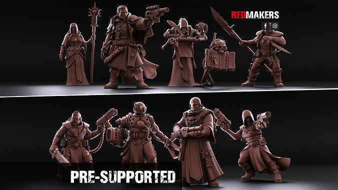 Inquisition Kill Squad - Imperial Force 3D model 3D printable | CGTrader