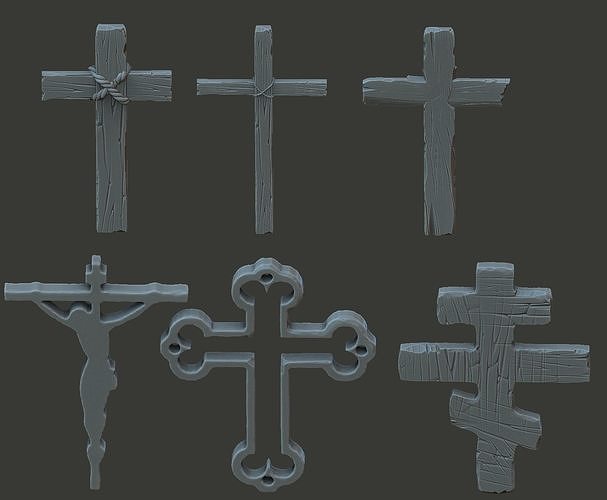 crosses 3D model 3D printable | CGTrader
