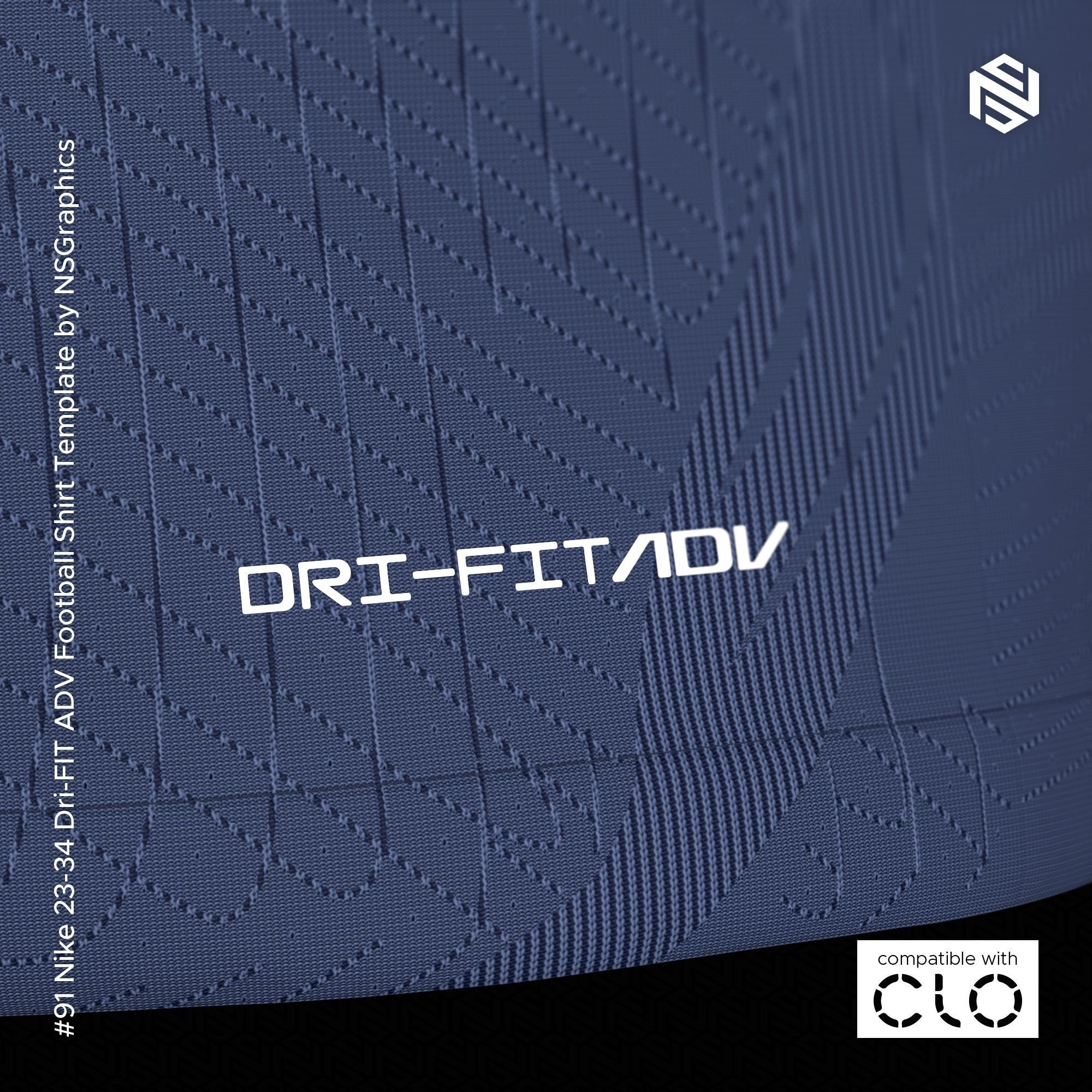 Nike 23-24 DRI-FIT ADV Football Shirt for CLO3D 3D model | CGTrader