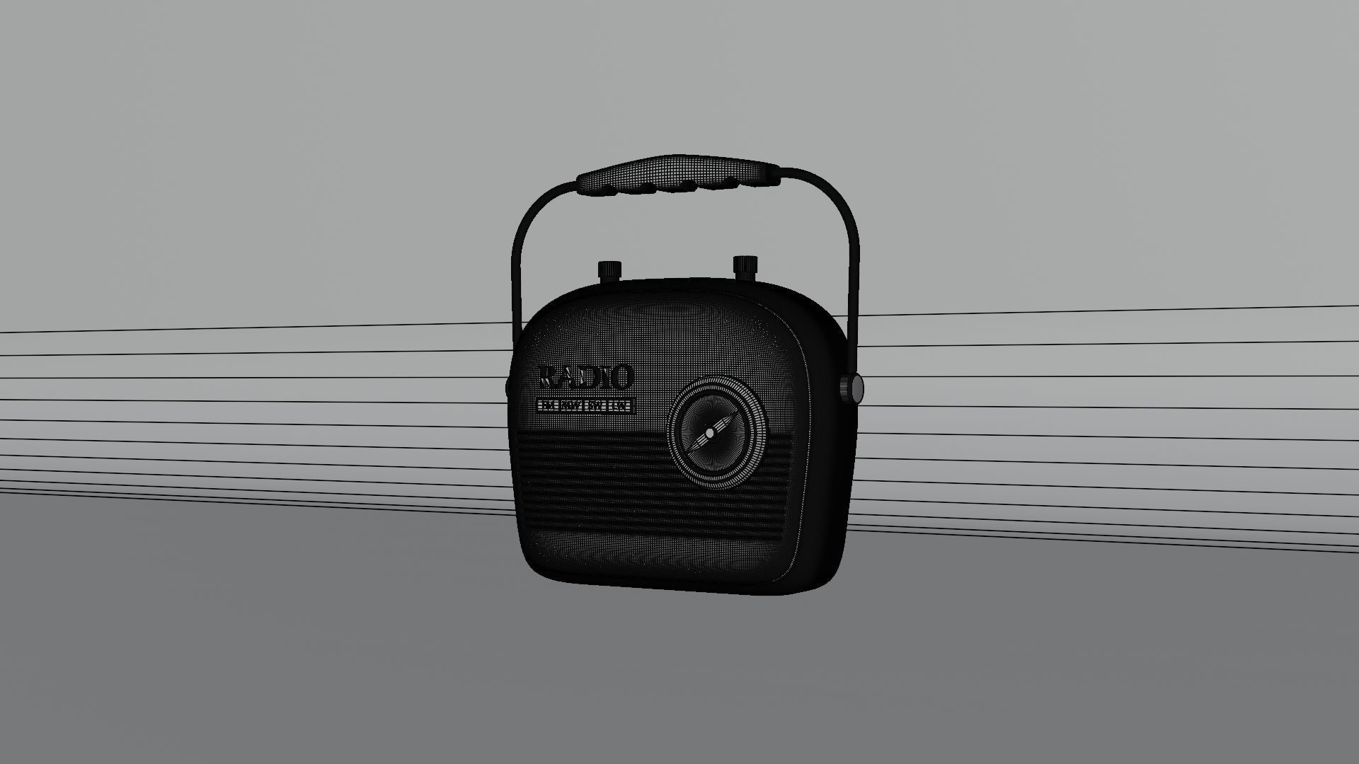 Retro Vintage Radio Transistor 3D model | CGTrader