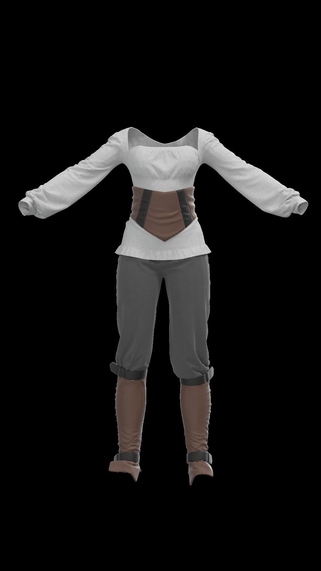 Outfit Marvelous Designer 3D model | CGTrader
