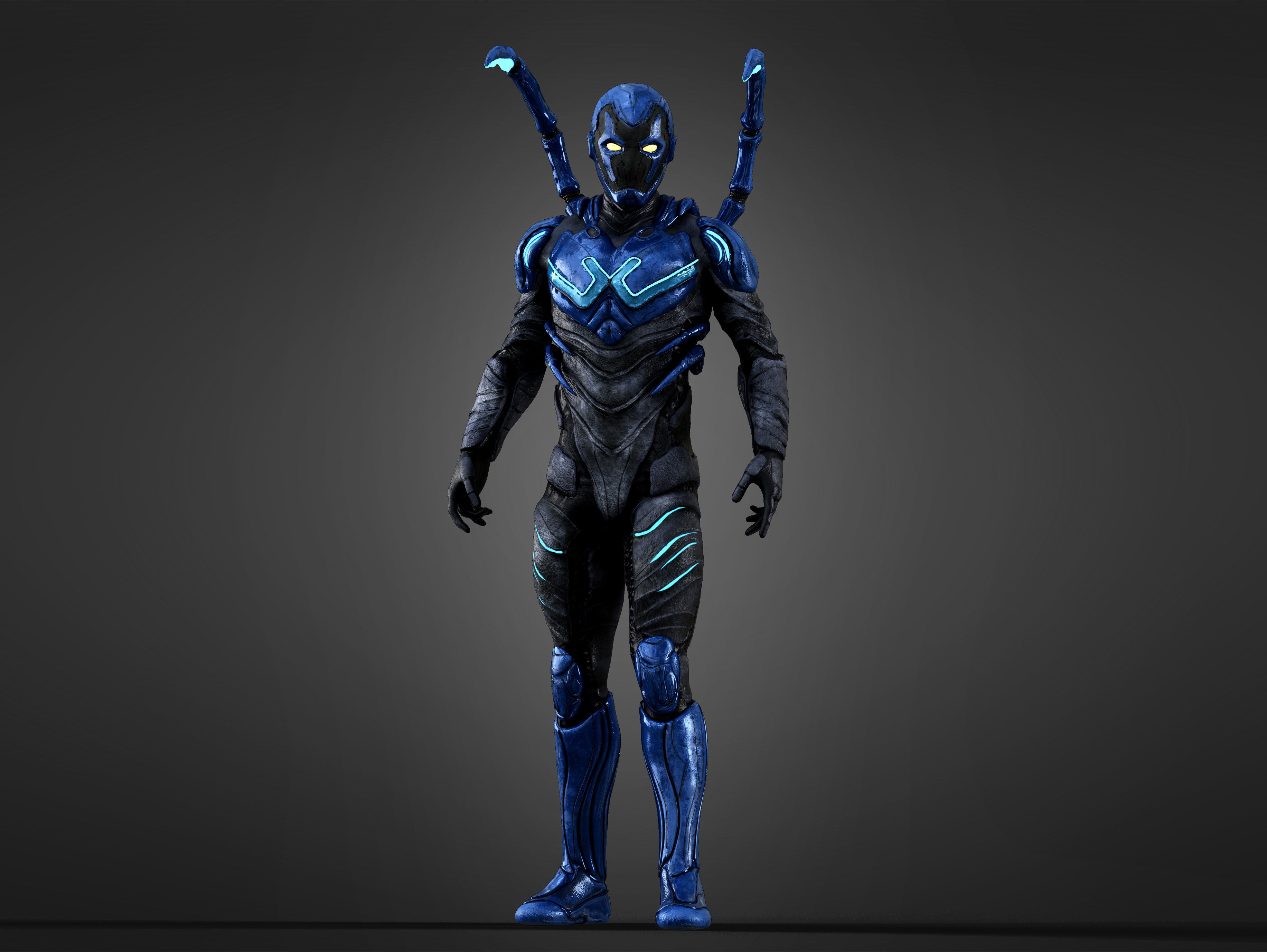 3D model Blue Beetle VR / AR / low-poly rigged | CGTrader