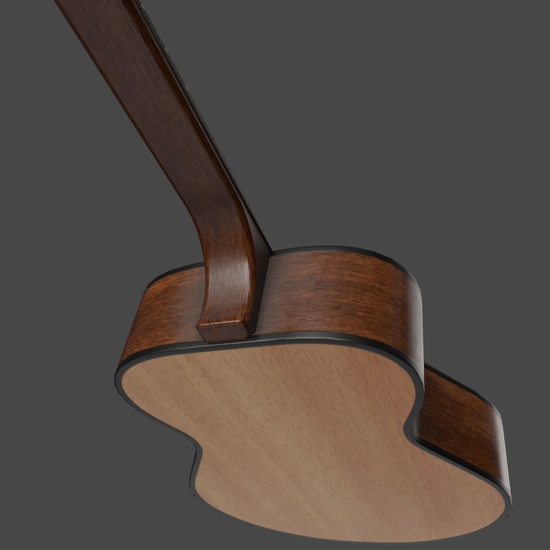3D model Acoustic guitar VR / AR / low-poly | CGTrader
