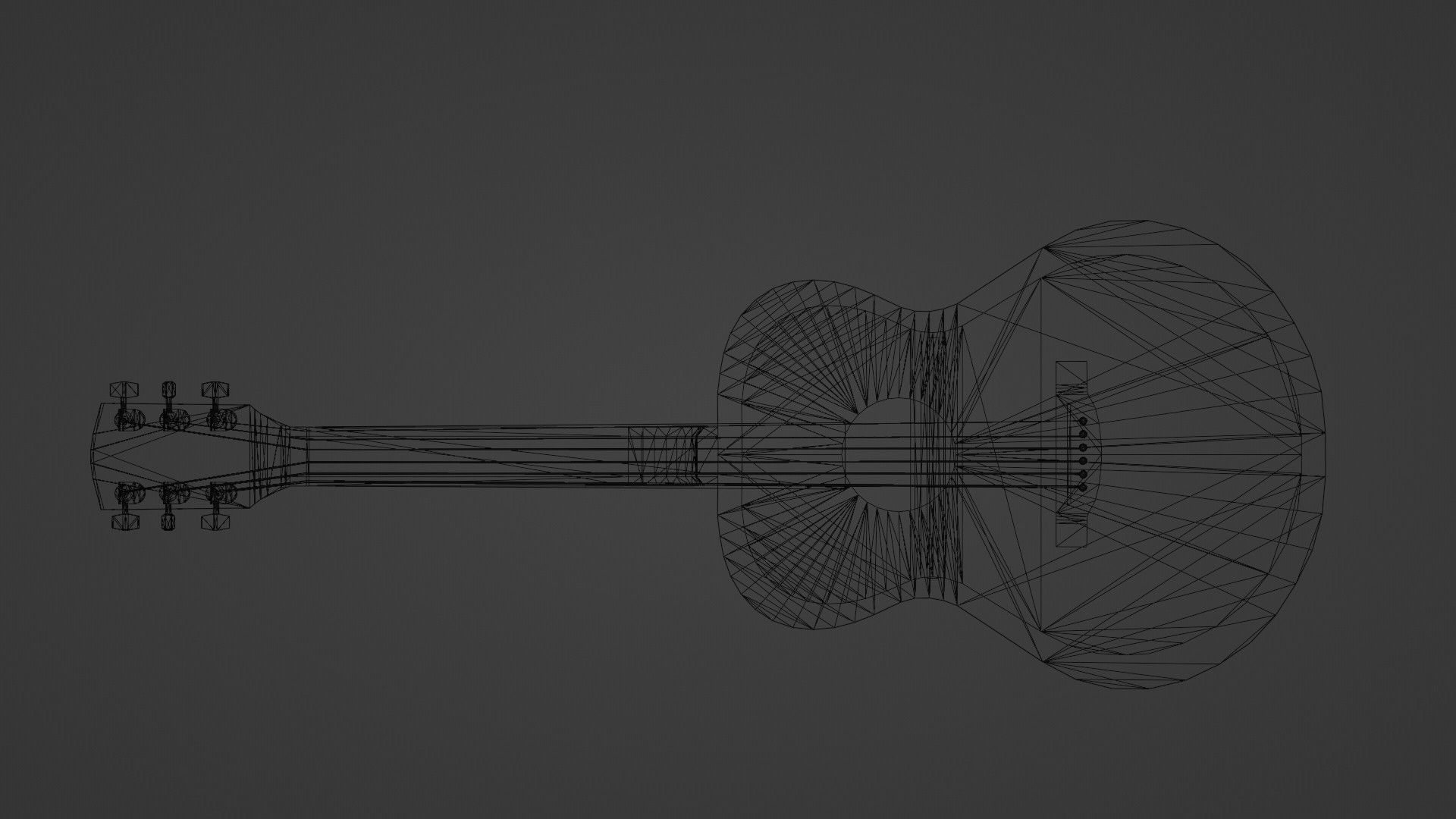 3D model Acoustic guitar VR / AR / low-poly | CGTrader