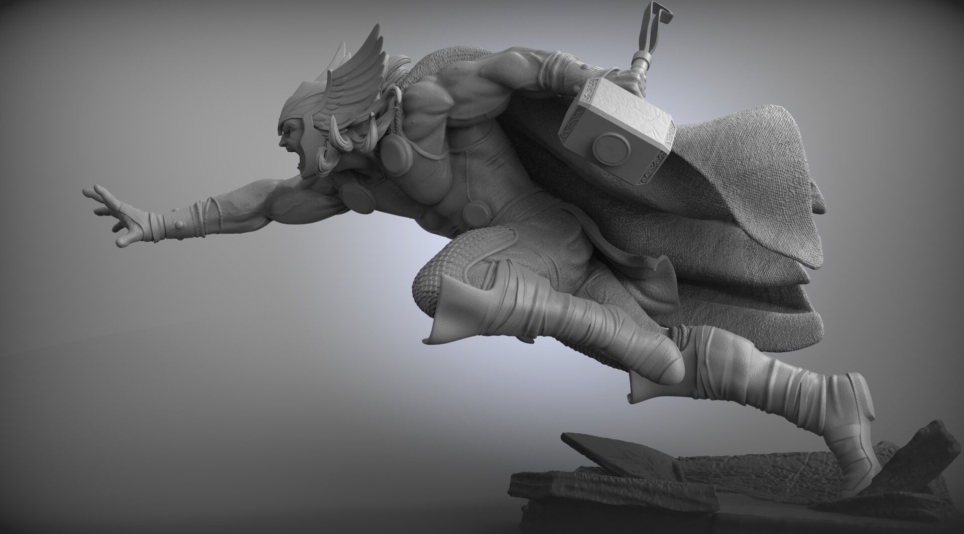 Thor - Marvel FanArt 3D model 3D printable | CGTrader