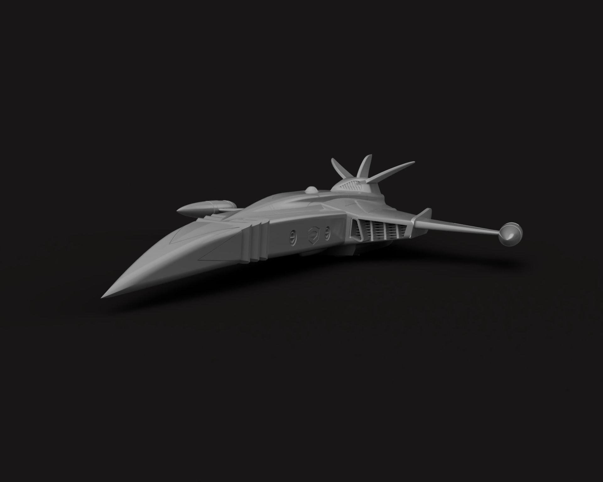Gatchaman GOD PHOENIX starship - 3D printing model - STL 3D model 3D ...