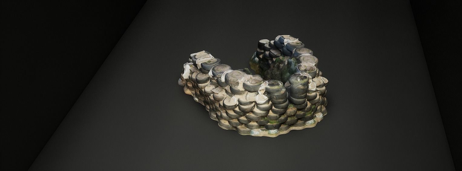 3D model Defensive structure VR / AR / low-poly | CGTrader