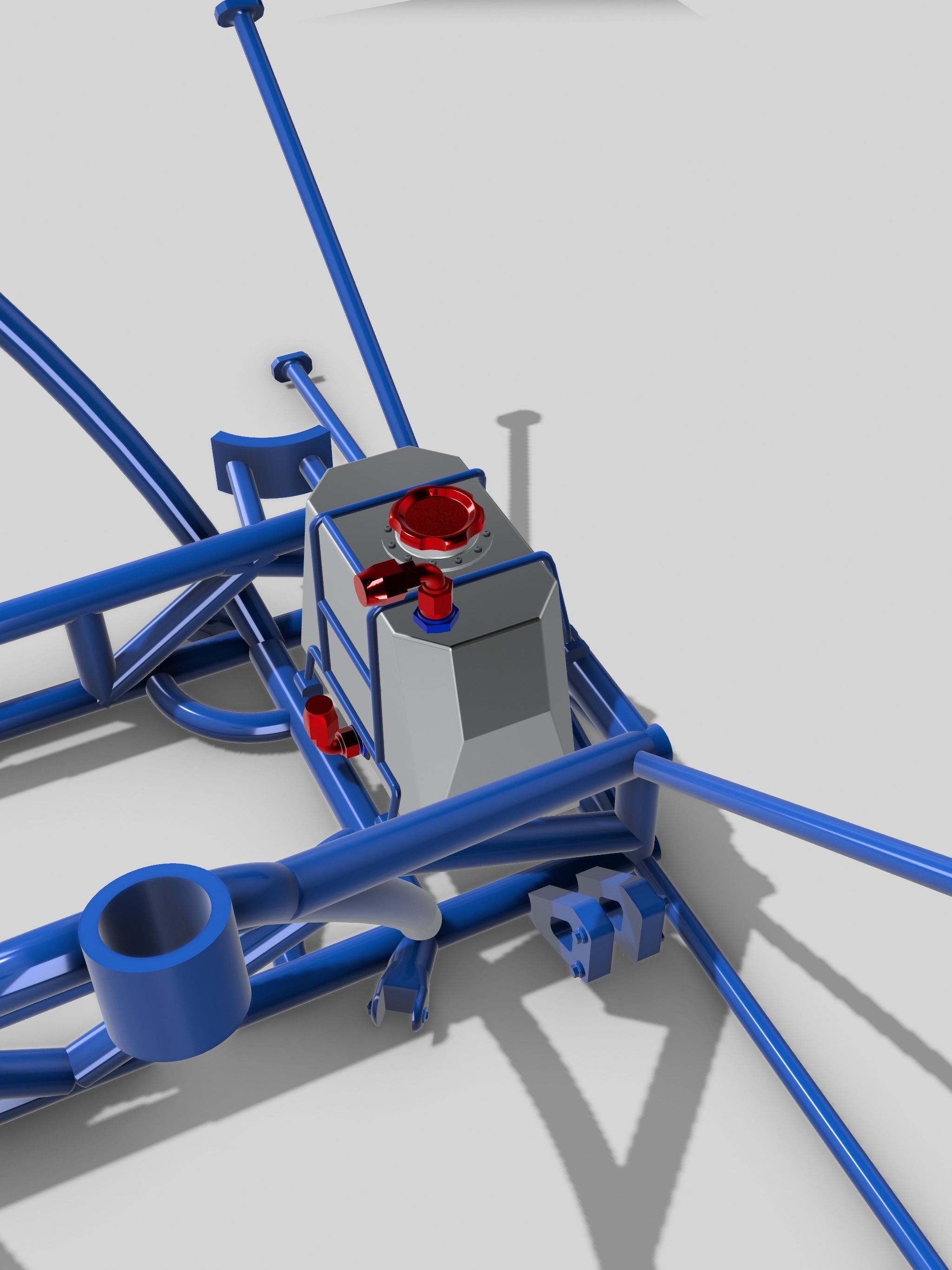 1967 Nova PROMOD Fuel Cell with brackets N fittings 3D model 3D ...