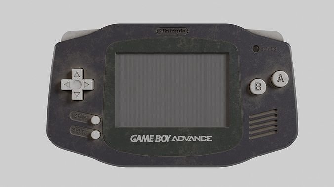 Nintendo Game Boy Advance Black 2001 Used 3D model | CGTrader