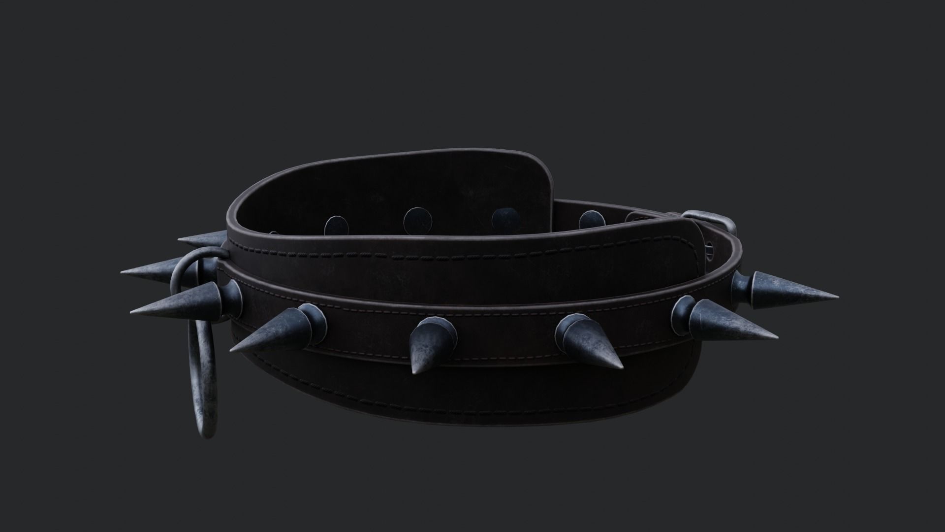 3D model Spiked Collar VR / AR / low-poly | CGTrader