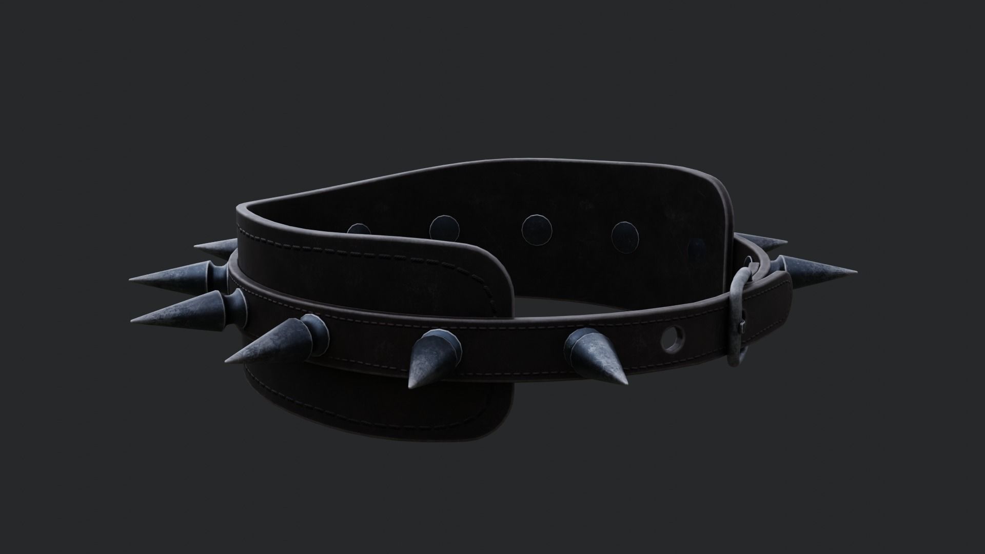 3D model Spiked Collar VR / AR / low-poly | CGTrader