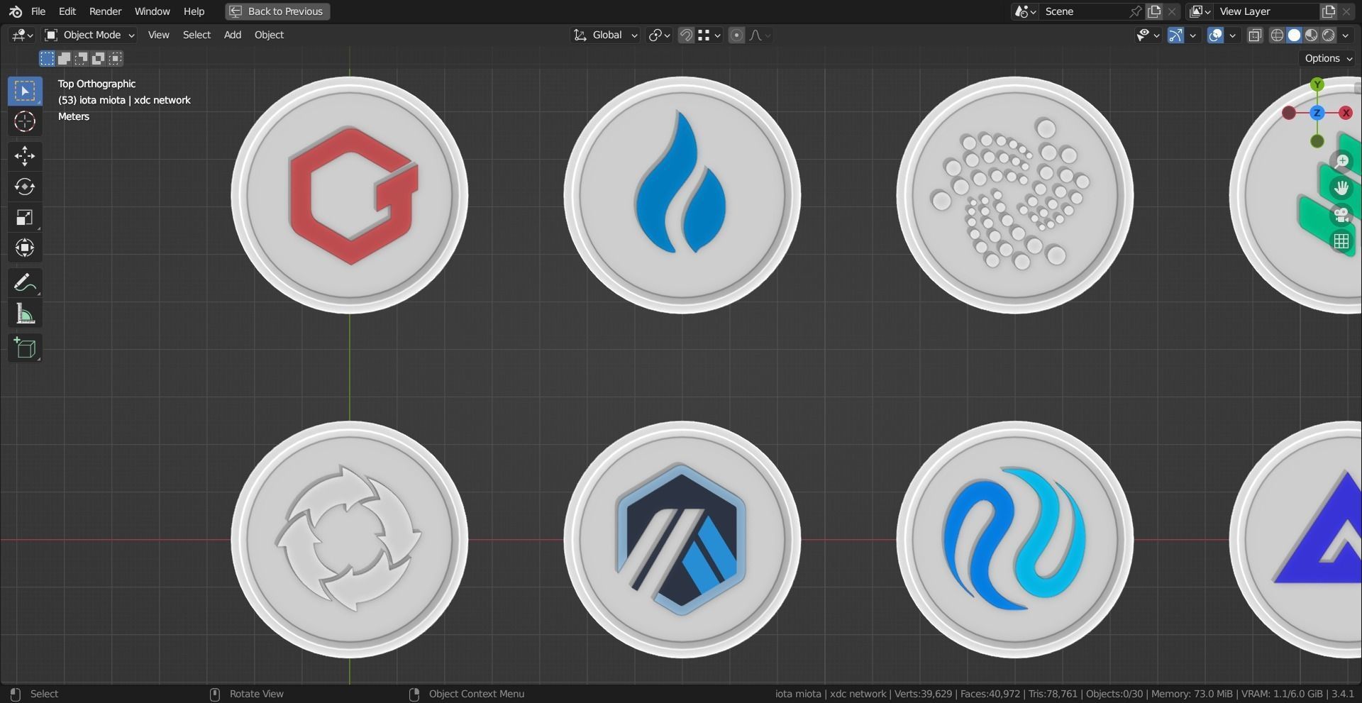 3D model 15 Base Crypto Coins vol4 VR / AR / low-poly | CGTrader