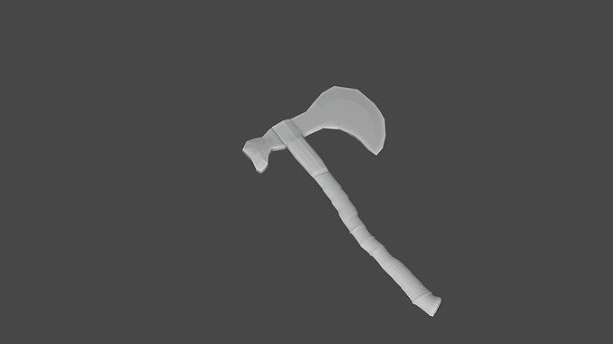 Low Poly Axe free 3D model | CGTrader